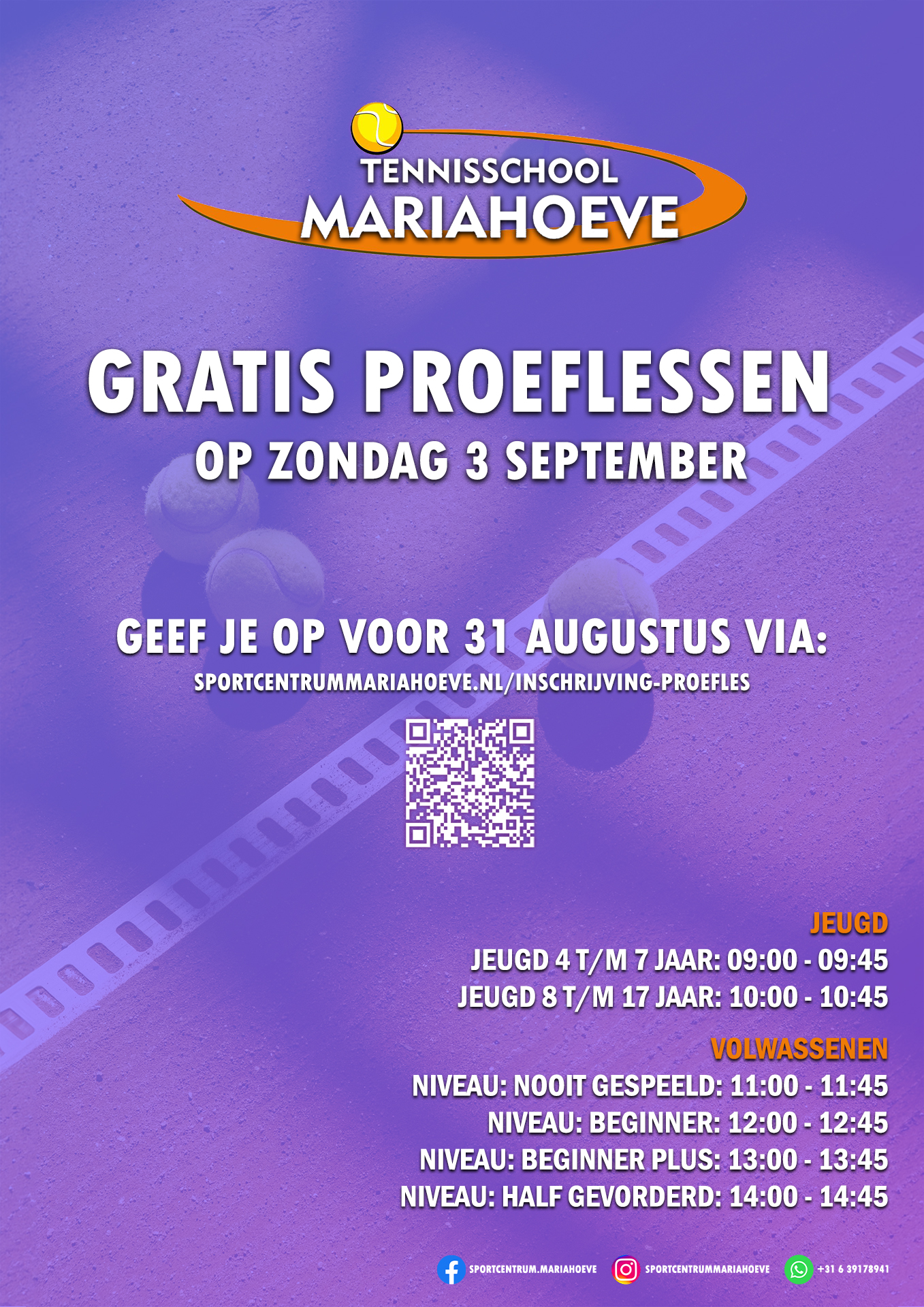(Gratis) Proeflessen - Sportcentrum Mariahoeve